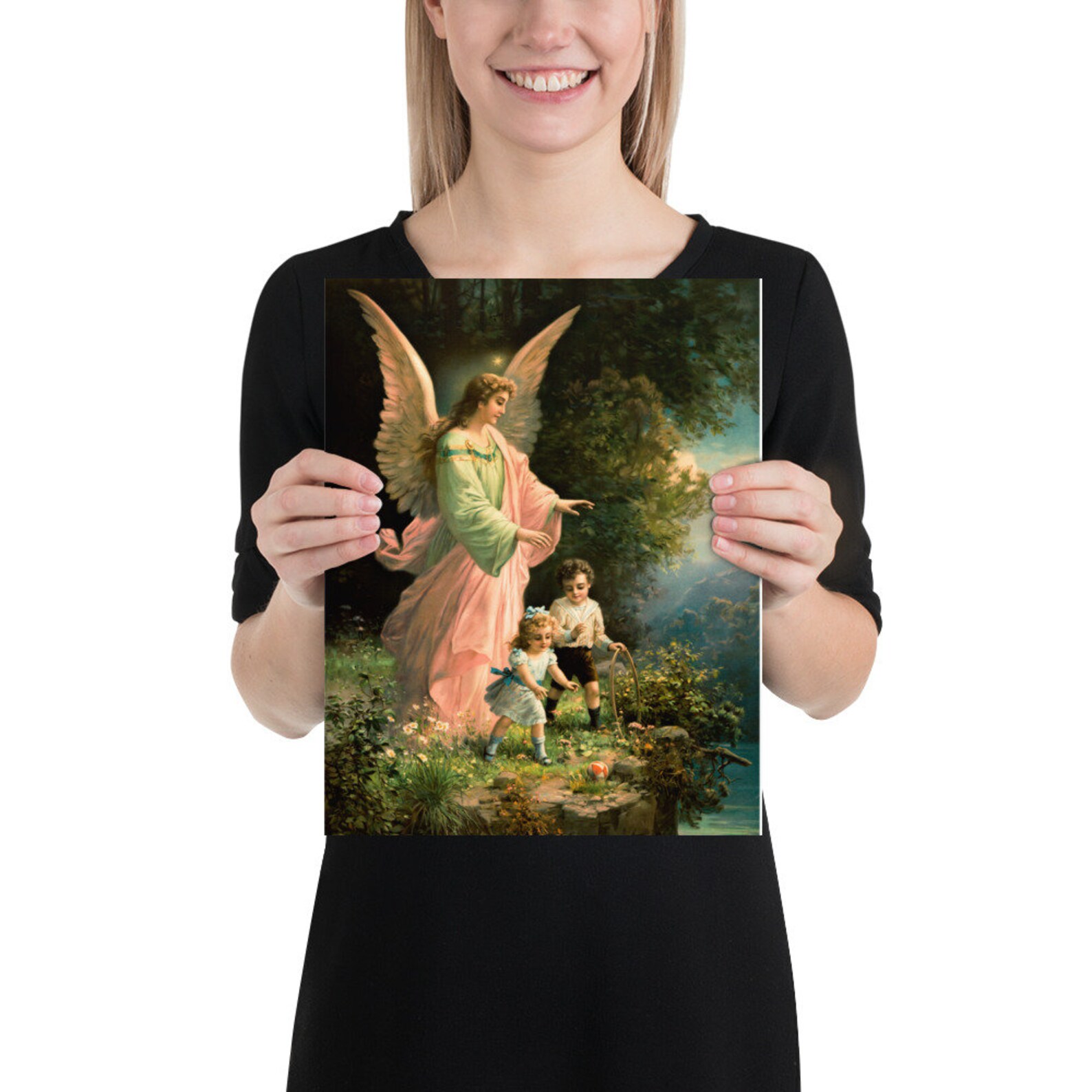 Guardian Angel Poster - Edwardian Art - Children - Spiritual ...