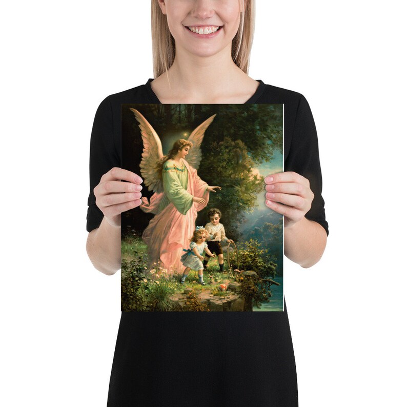 Guardian Angel Poster - Edwardian Art - Children - Spiritual ...