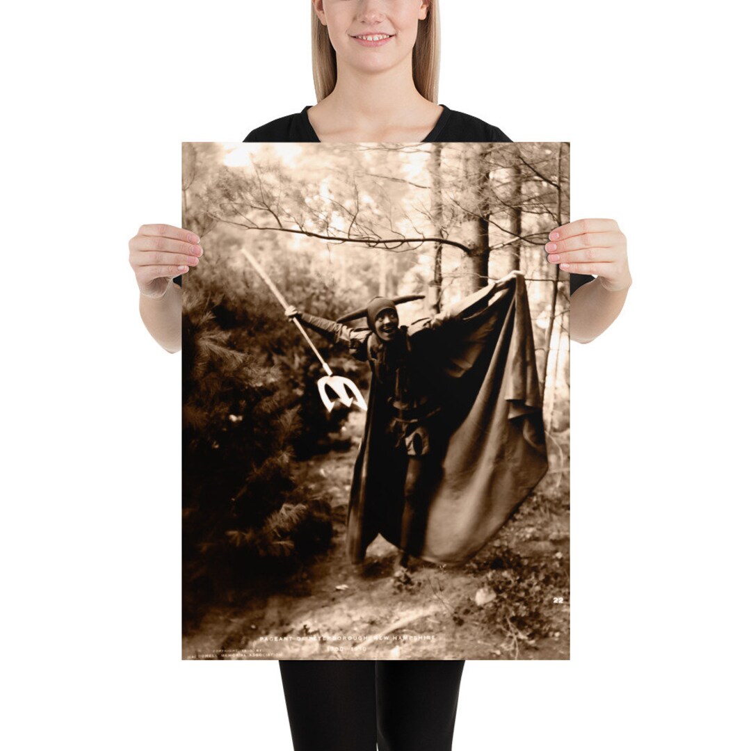 Satan in the Woods 1910 Poster Devil Satan Prince of Darkness Campy ...