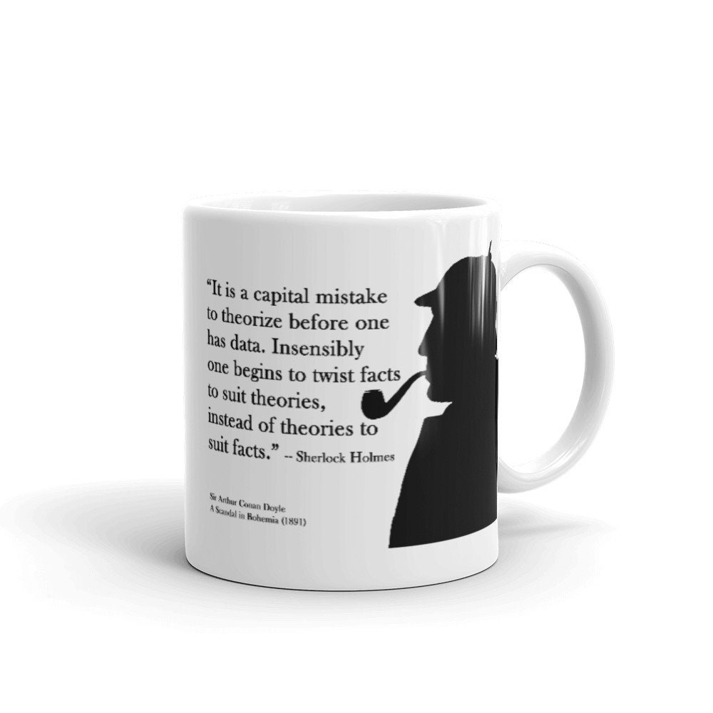 Sherlock Holmes Mug Literary Quote Alternative Facts Coffee Tea - Etsy