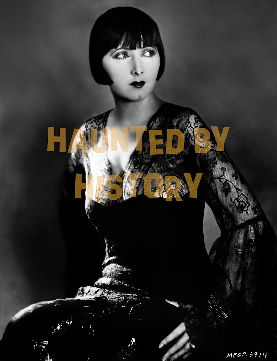 Mae Bush Poster - Hollywood Vamp - Silent Film Star, Bobbed Hair, 1920s ...