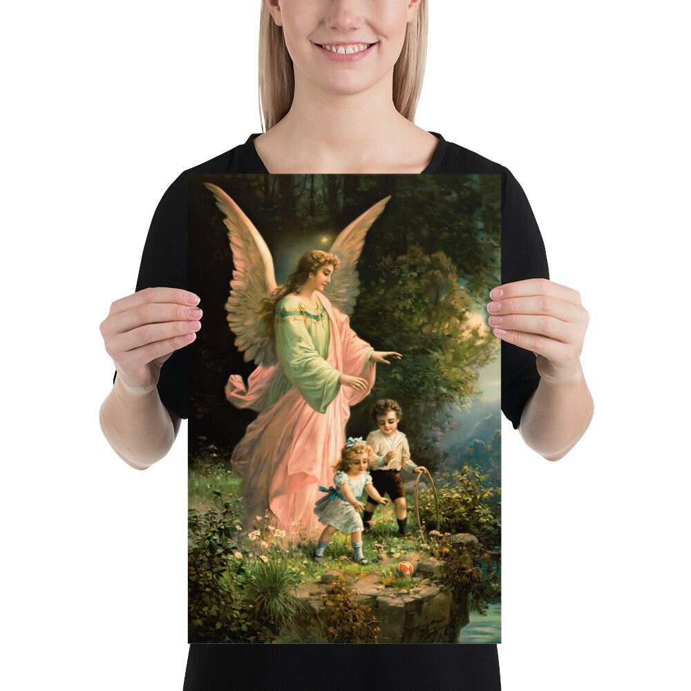 Guardian Angel Poster - Edwardian Art - Children - Spiritual ...