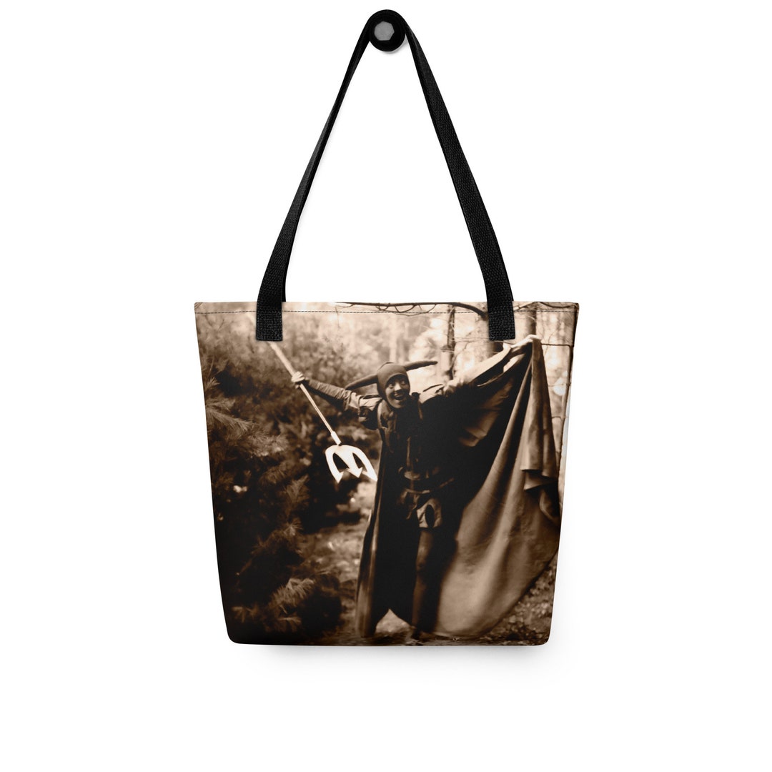 Satan in the Woods 1910 - Sepia Tote Bag - Devil - Satan - Prince of ...