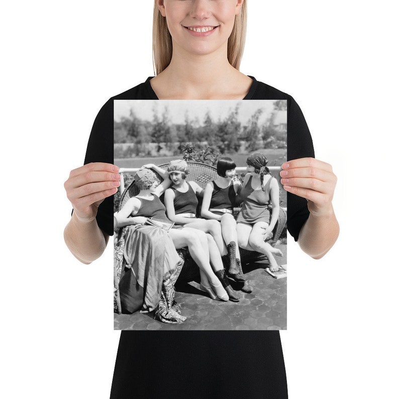 1920s Flappers in Swimsuits Poster Roaring Twenties Jazz - Etsy