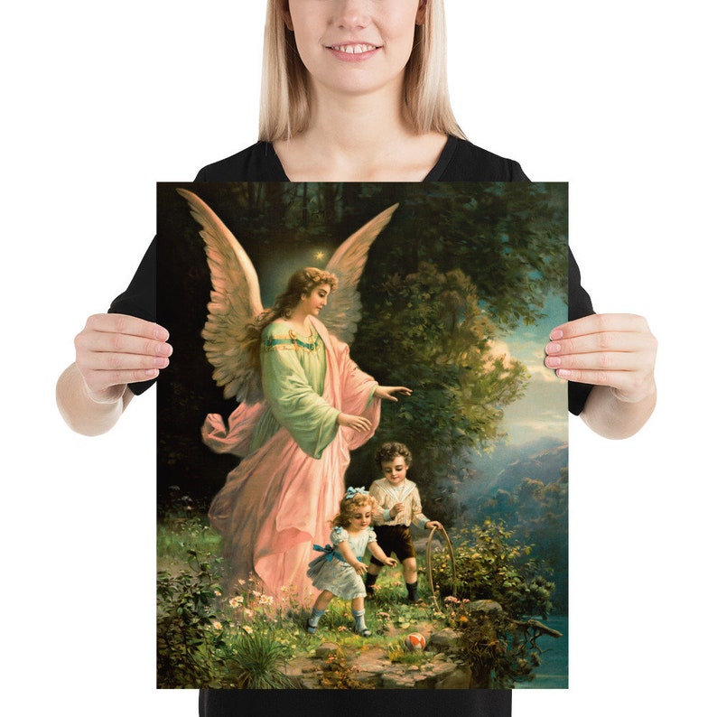 Guardian Angel Poster - Edwardian Art - Children - Spiritual ...