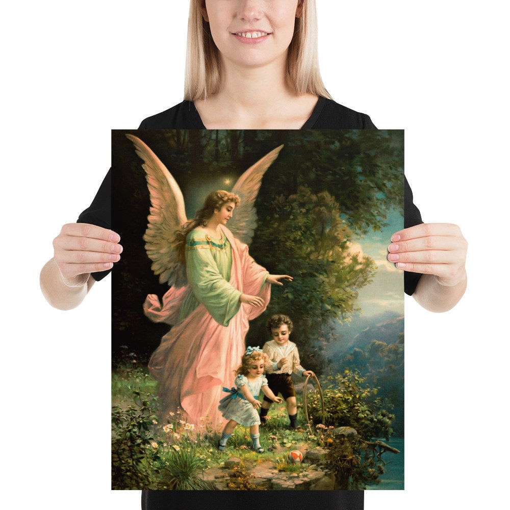 Guardian Angel Poster - Edwardian Art - Children - Spiritual ...