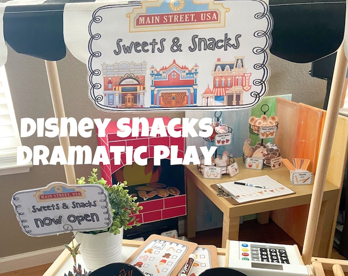 Main Street Snacks Dramatic Play DIGITAL DOWNLOAD - Etsy