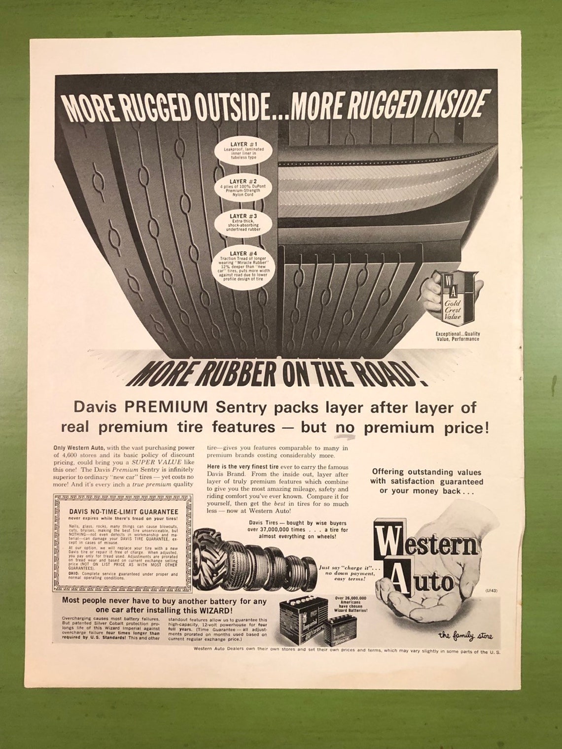 1963 Western Auto Ad - Etsy