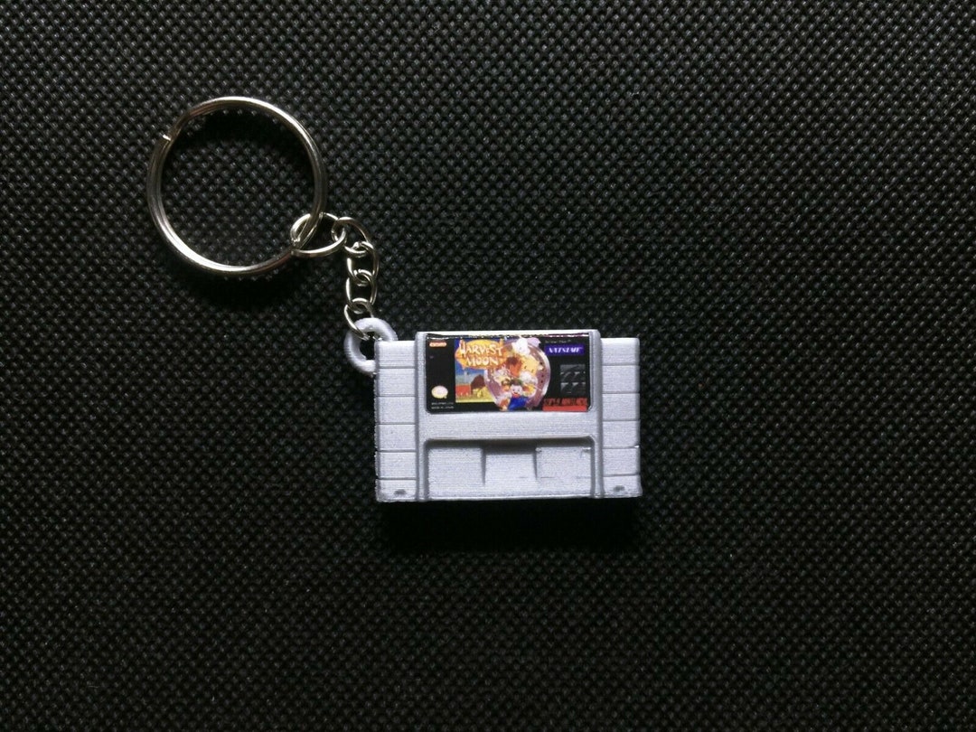 Snes Harvest Moon 3D Printed Cartridge Keychain Super Nintendo FREE ...