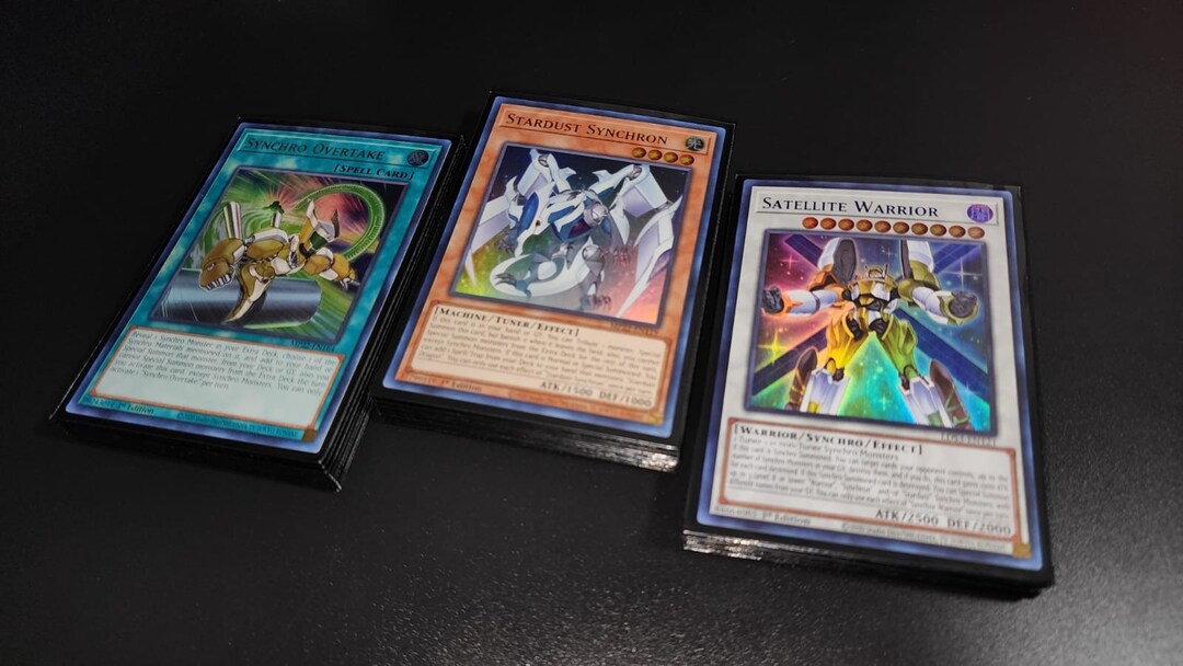 Yugioh Yusei Fudo Junk Synchron Deck Collection Set Overtake, Stardust, Jet - Etsy