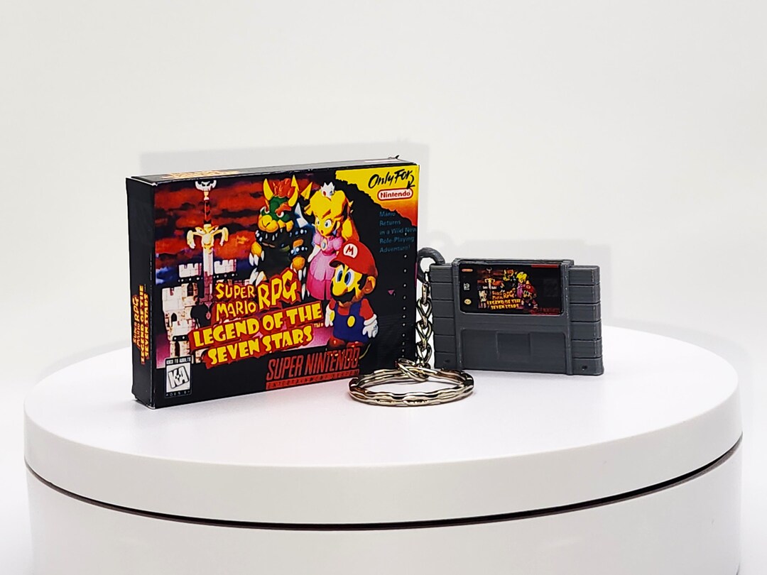 Snes Super Mario RPG 3D Printed Cartridge Keychain Super Nintendo FREE ...