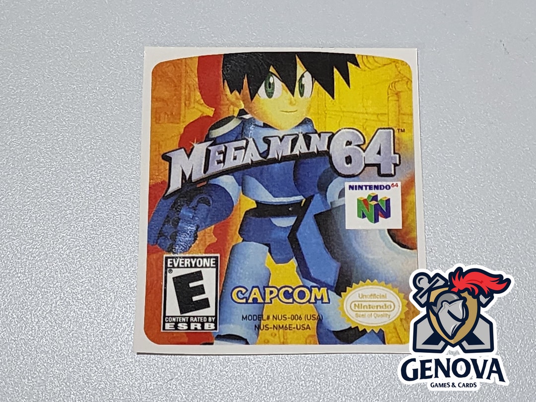 Mega Man 64 N64 Replacement Game Label Sticker Precut - Etsy