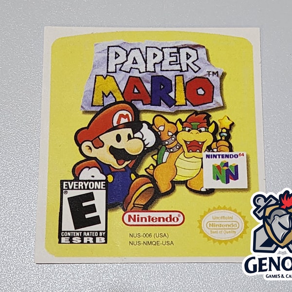 Paper Mario N64 Sticker - Etsy