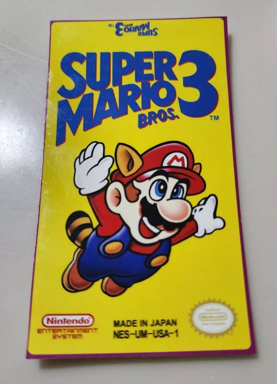 Super Mario Bros 3 Nes Replacement Game Label Sticker Precut - Etsy