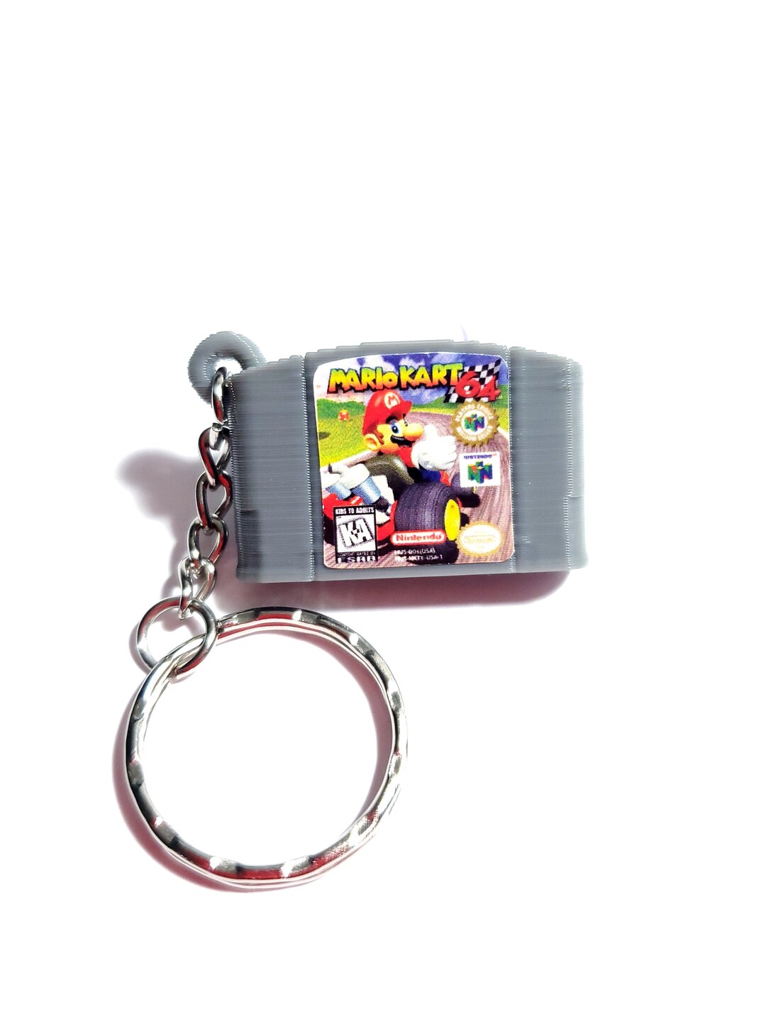 N64 Mario Kart 64 64 3D Printed Cartridge Keychain Nintendo 64 - Etsy