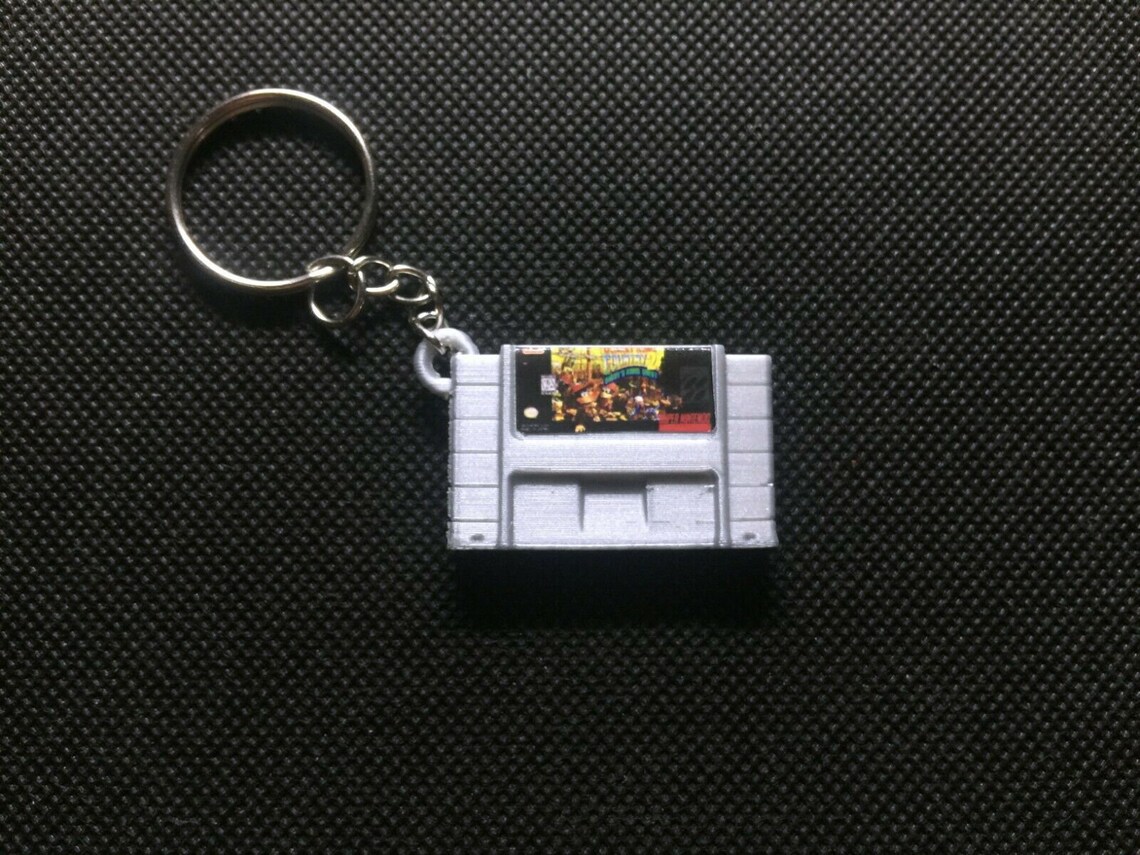 Snes Donkey Kong Country 2 3D Printed Cartridge Keychain Super | Etsy