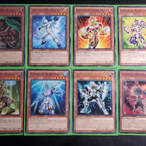 Yugioh! Elemental Hero Collection Set - Etsy
