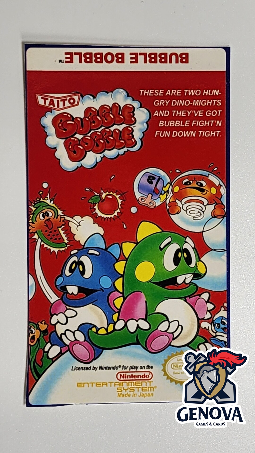Bubble Bobble Replacement Game Label Sticker Precut - Etsy