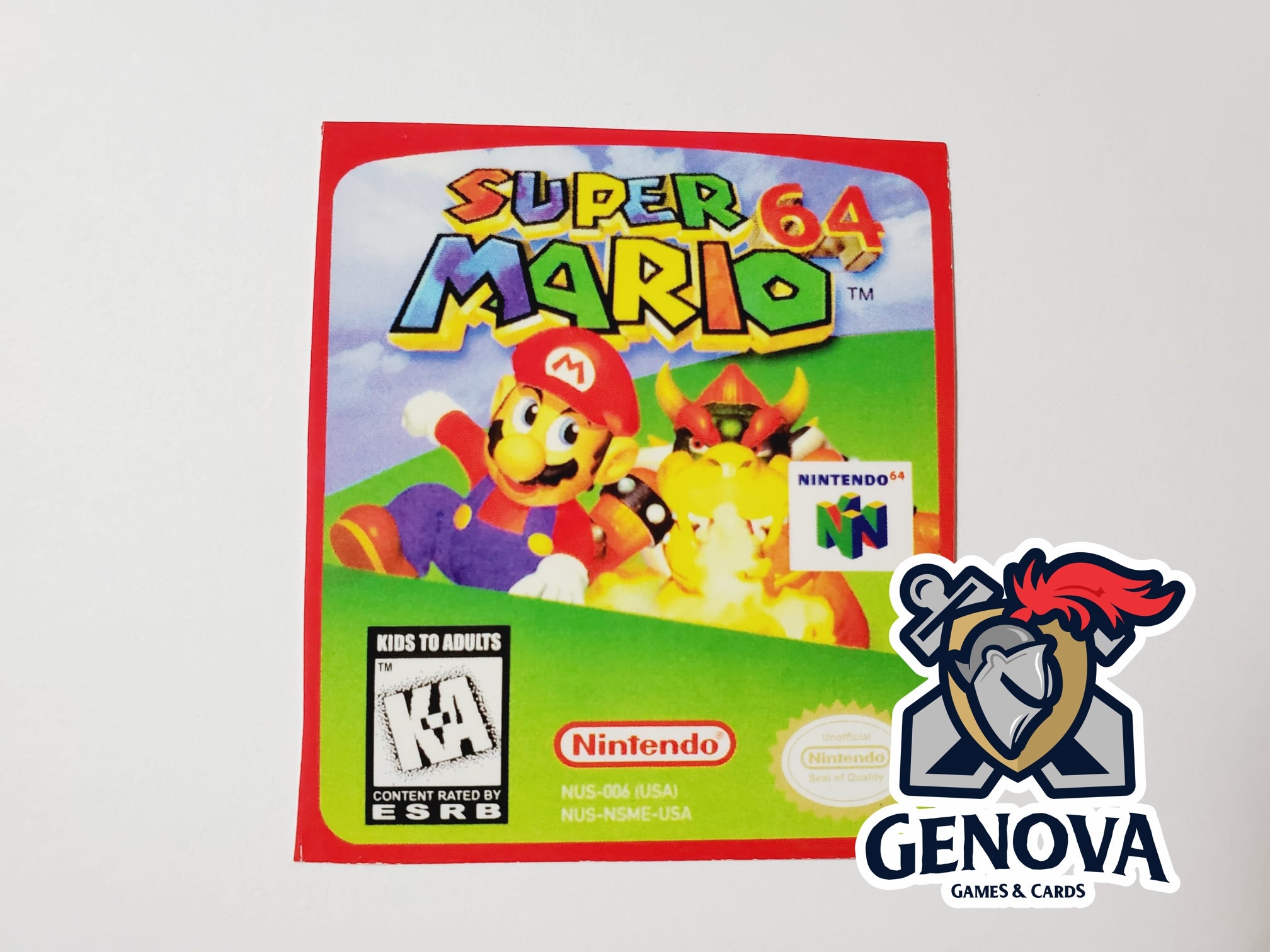 Super Mario 64 N64 Replacement Game Label Sticker Precut - Etsy