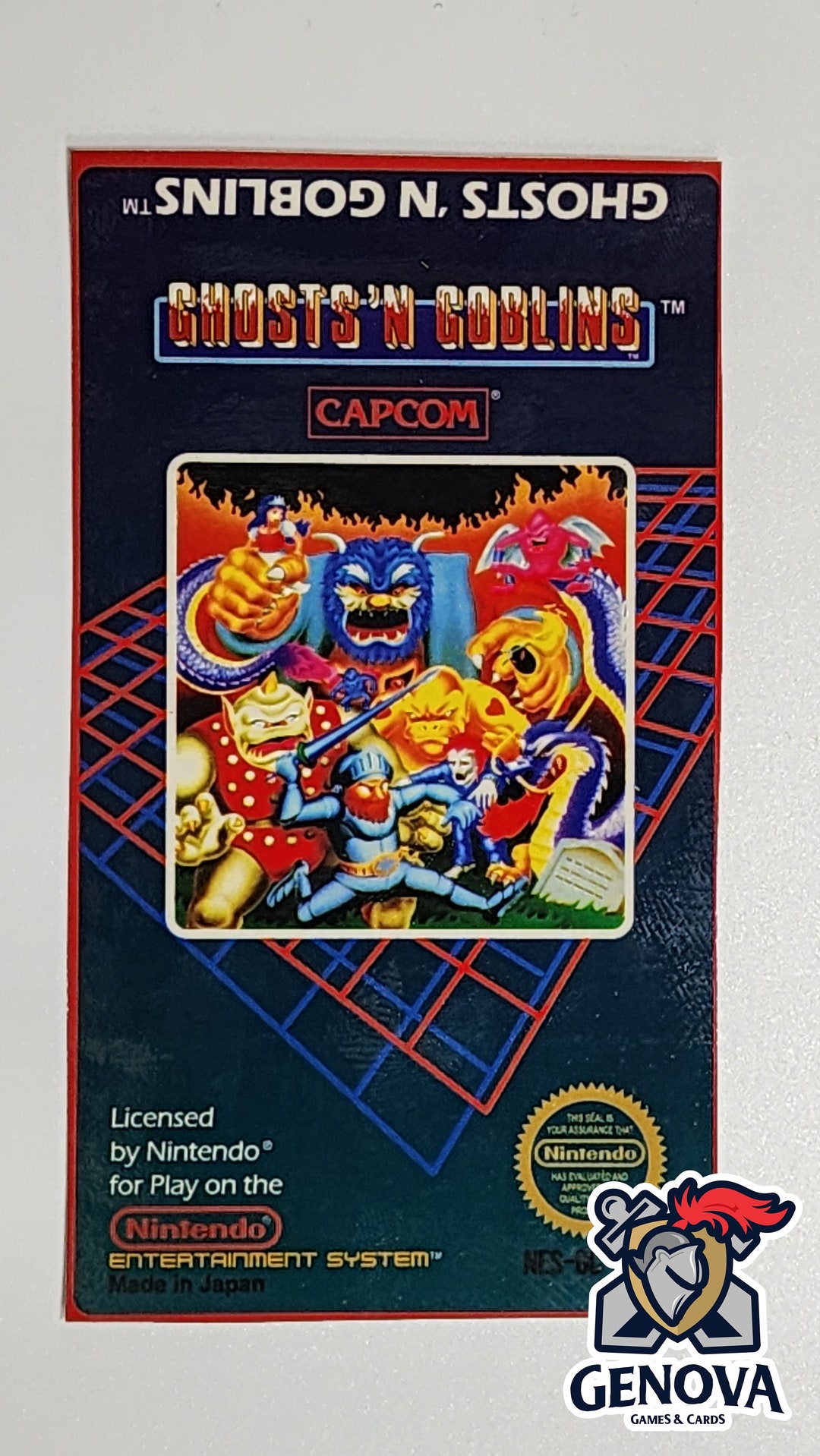 Ghosts N' Goblins Nes Replacement Game Label Sticker Precut - Etsy