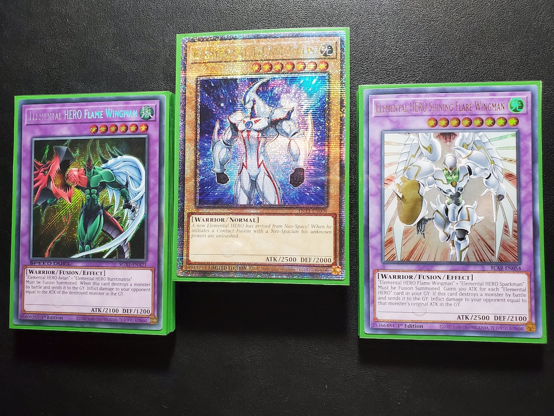 Yugioh! Elemental Hero Collection Set - Etsy