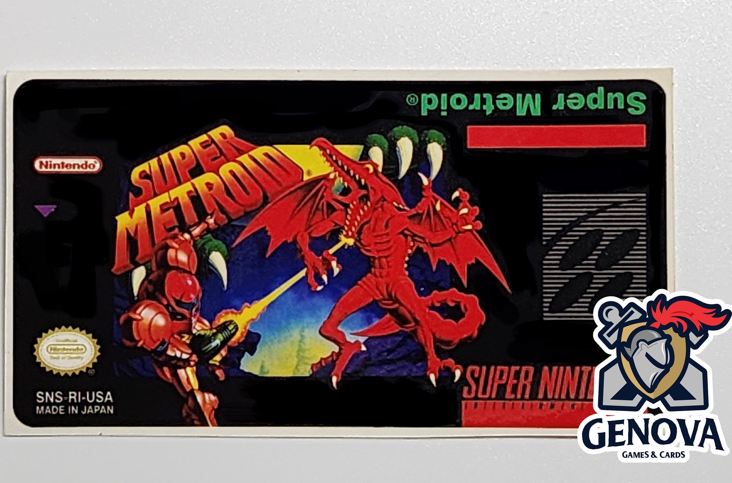 Super Metroid Snes Replacement Game Label Sticker Precut - Etsy