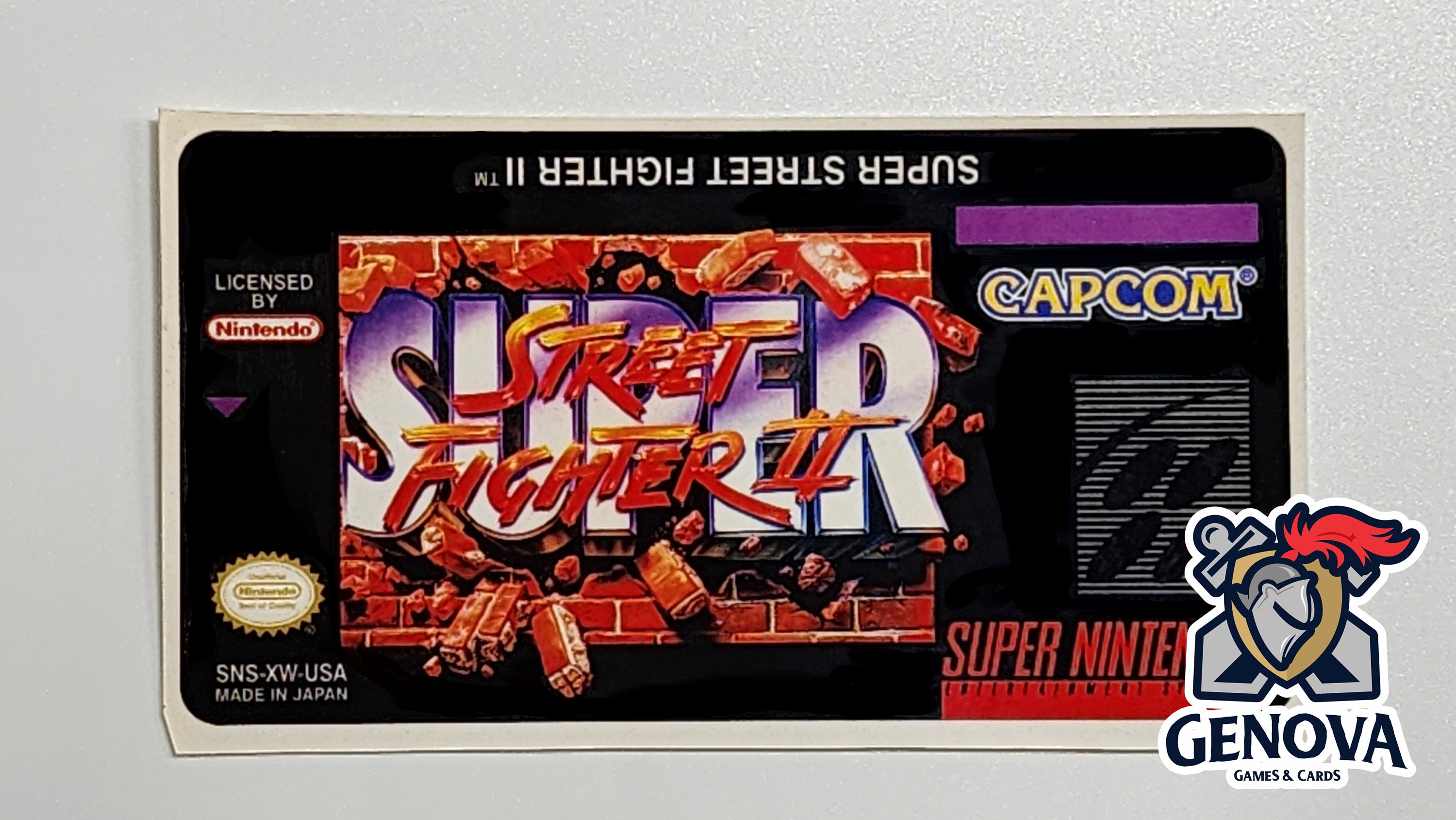 Super Street Fighter II Snes Replacement Game Label Sticker Precut - Etsy