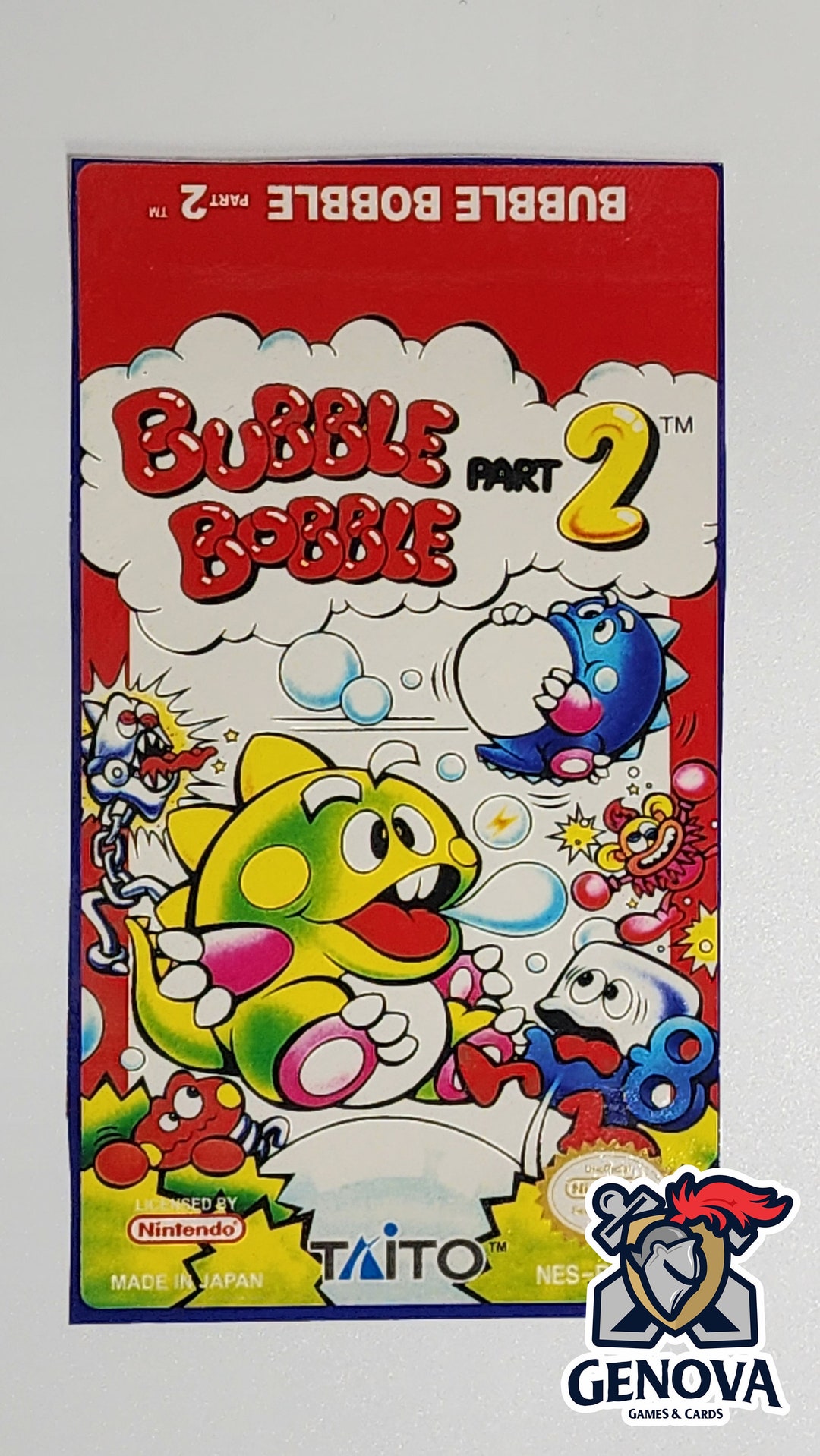 Bubble Bobble 2 Replacement Game Label Sticker Precut - Etsy