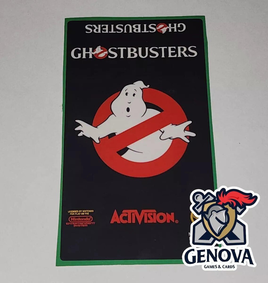 Ghostbusters Nes Replacement Game Label Sticker Precut - Etsy