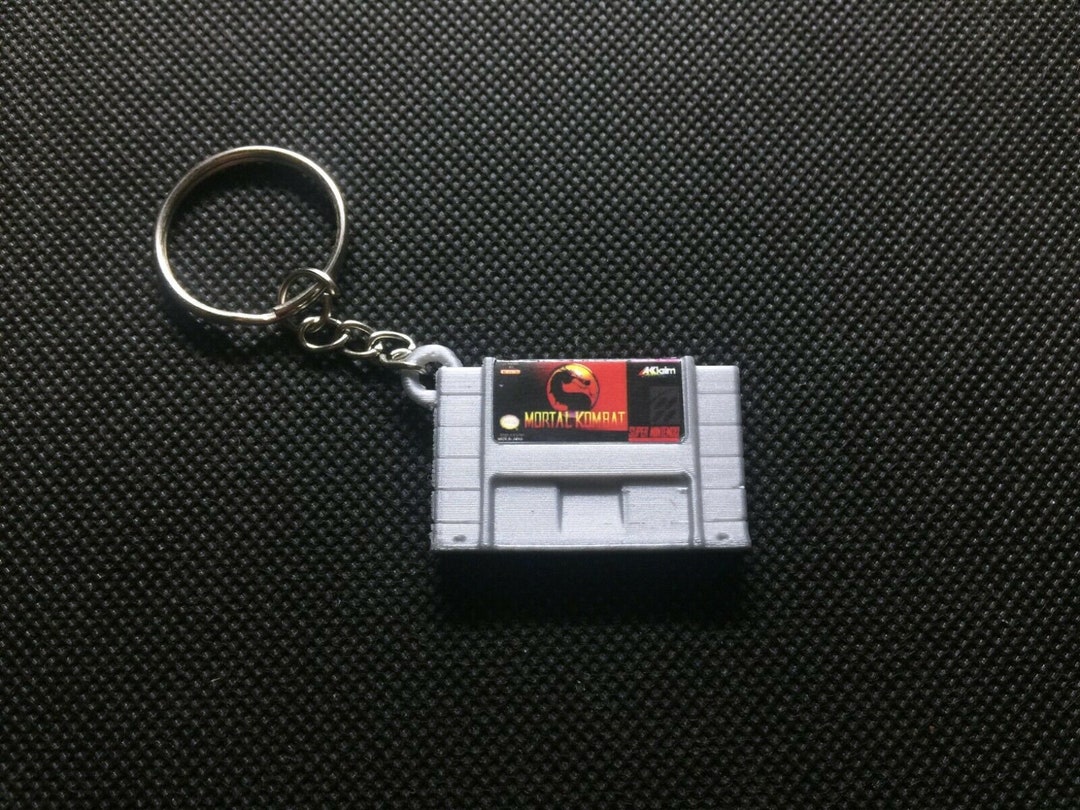 Snes Mortal Kombat 3D Printed Cartridge Keychain Super Nintendo FREE ...
