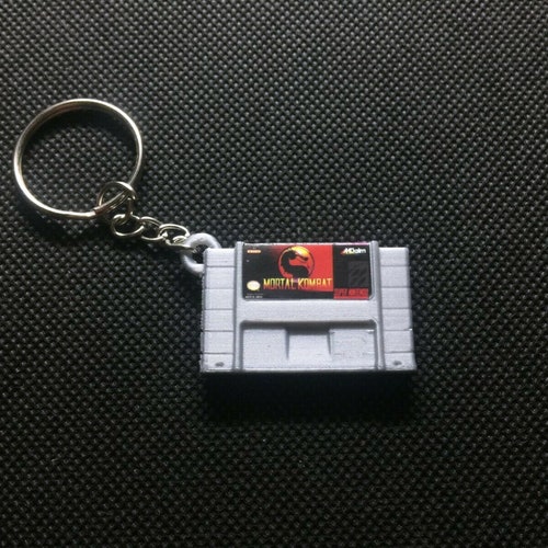 Snes Mortal Kombat 3D Printed Cartridge Keychain Super - Etsy