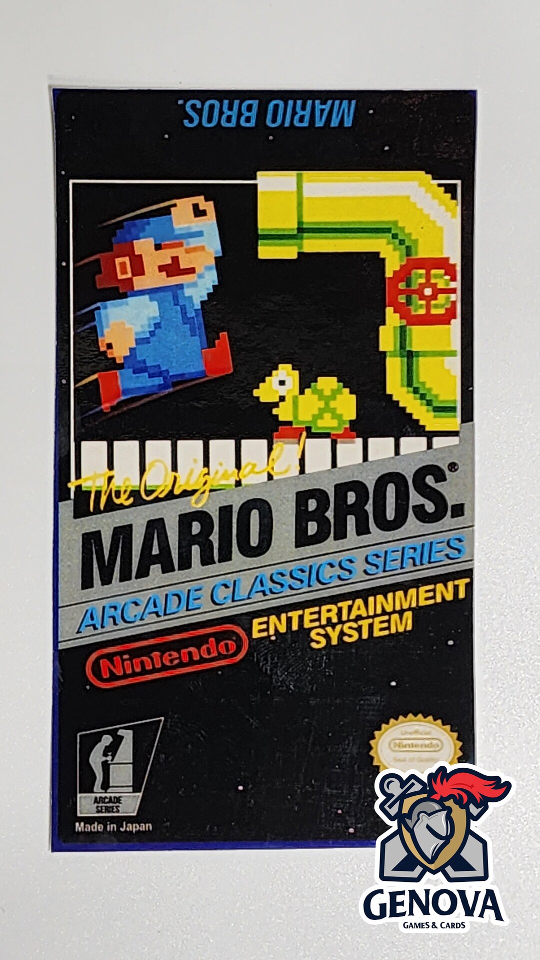 Mario Bross Arcade Classics Series Nes Replacement Game Label Sticker ...