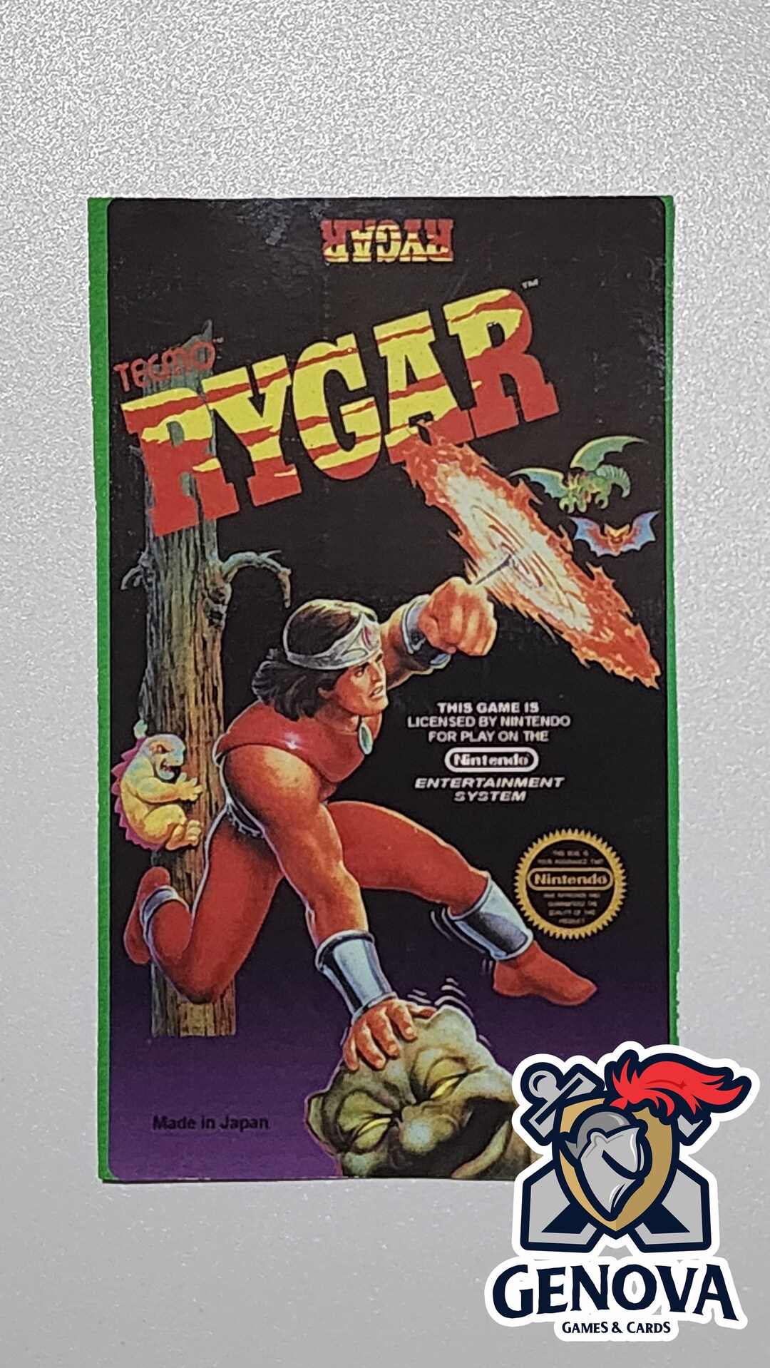 Rygar Nes Replacement Game Label Sticker Precut - Etsy