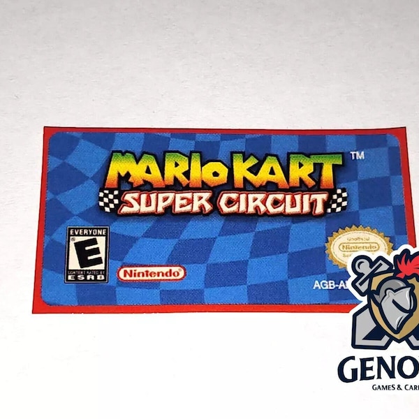 Super Mario Advance Label - Etsy