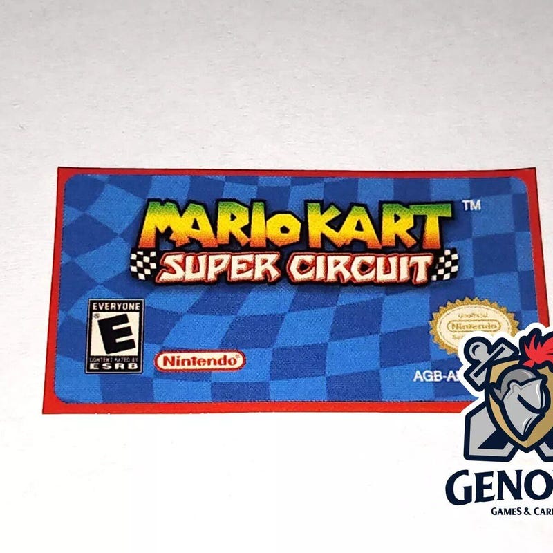 Super Mario Advance Label - Etsy