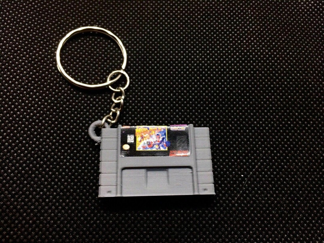 Snes Mega Man X3 3D Printed Cartridge Keychain Super Nintendo FREE ...