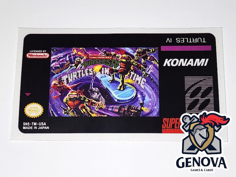 Teenage Mutant Ninja Turtles IV Turtles in Time Snes Replacement Game ...