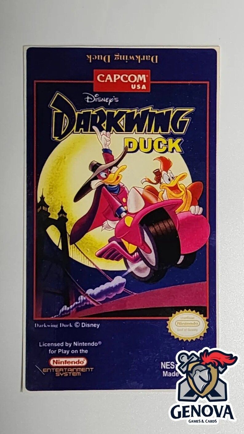 Darkwing Duck Nes Replacement Game Label Sticker Precut - Etsy