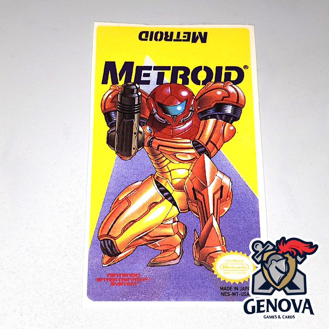 Metroid Yellow Ver. Nes Replacement Game Label Sticker Precut - Etsy