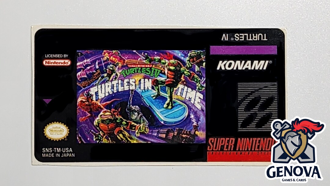 Teenage Mutant Ninja Turtles IV Turtles in Time Snes Replacement Game ...