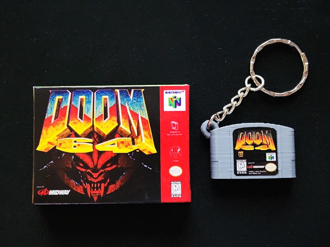 N64 Doom 64 3D Printed Cartridge Keychain Nintendo 64 - Etsy