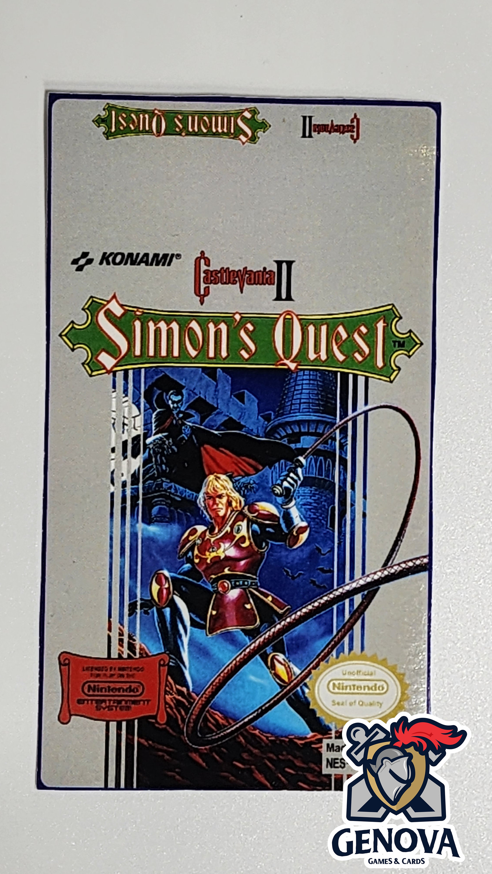 Castlevania II Simon's Quests Nes Replacement Game Label Sticker Precut ...