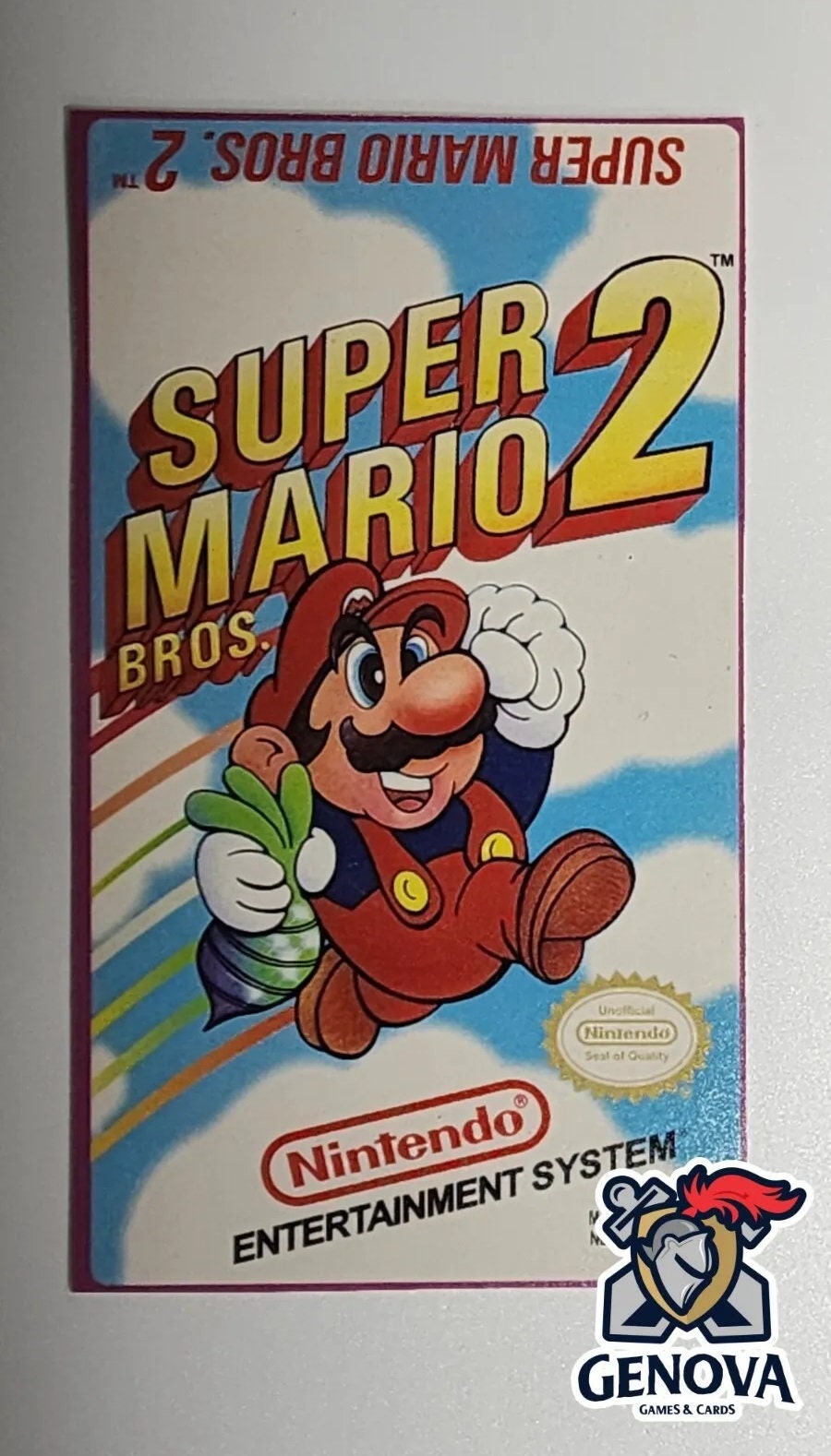 Super Mario Bros 2 Nes Replacement Game Label Sticker Precut - Etsy