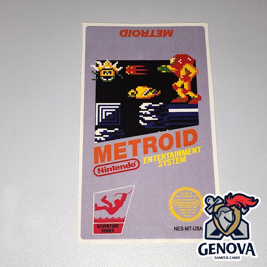 Metroid Nes Replacement Game Label Sticker Precut - Etsy