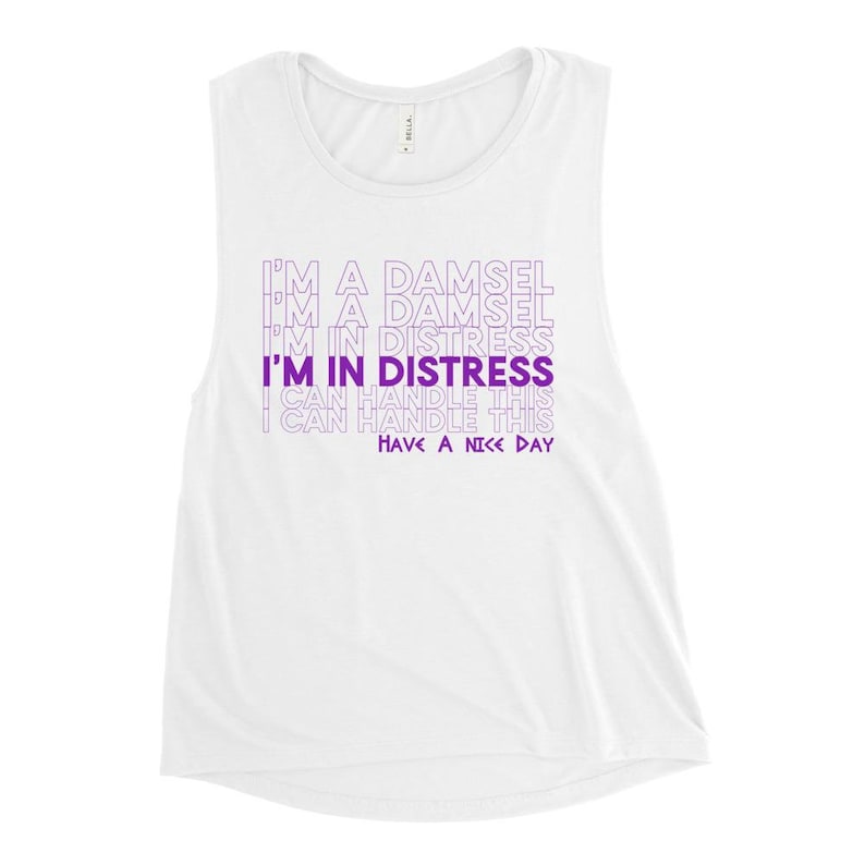 Meg Damsel Muscle Tank Disney Princess Damsel in Distress - Etsy