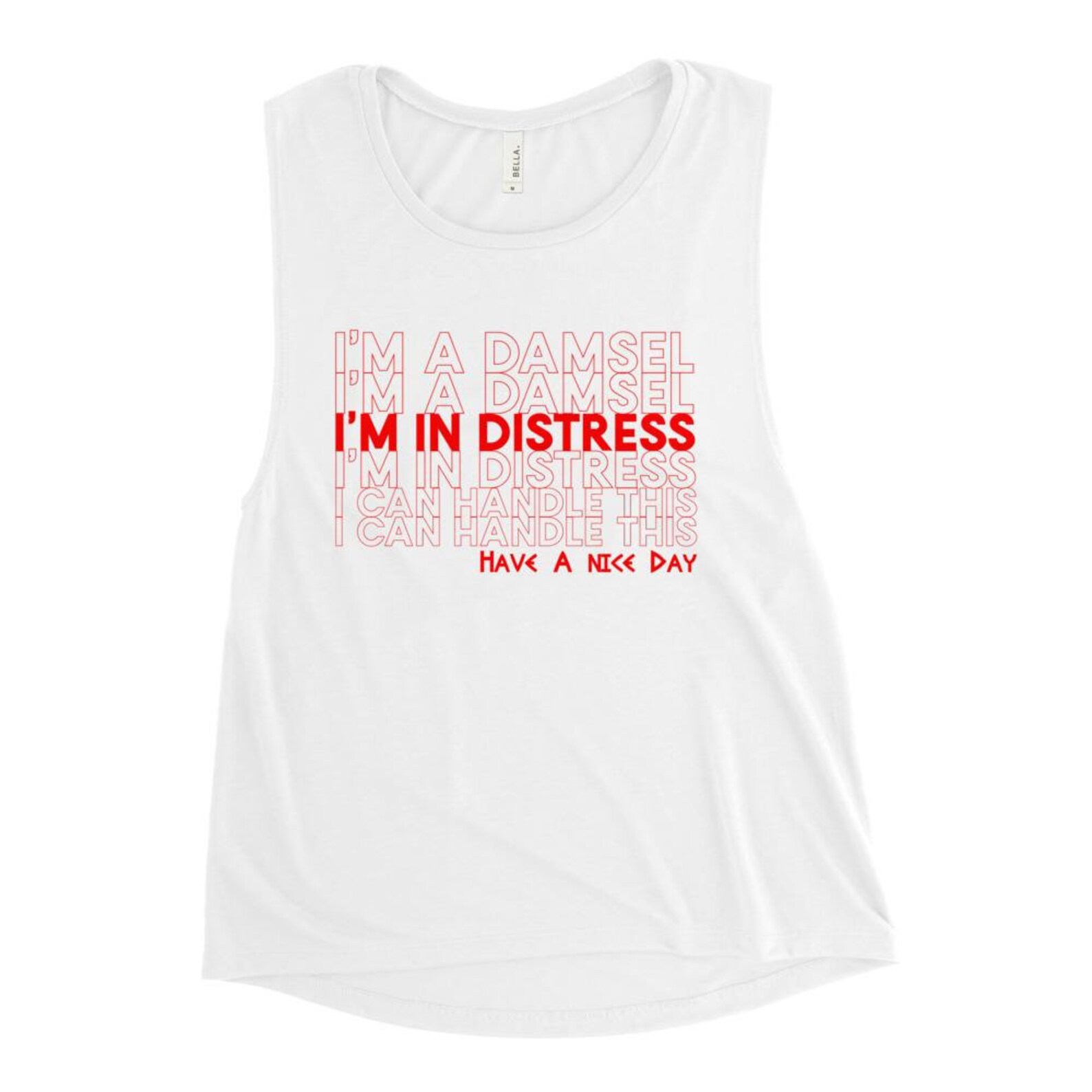 Meg Damsel Muscle Tank Disney Princess Damsel in Distress - Etsy