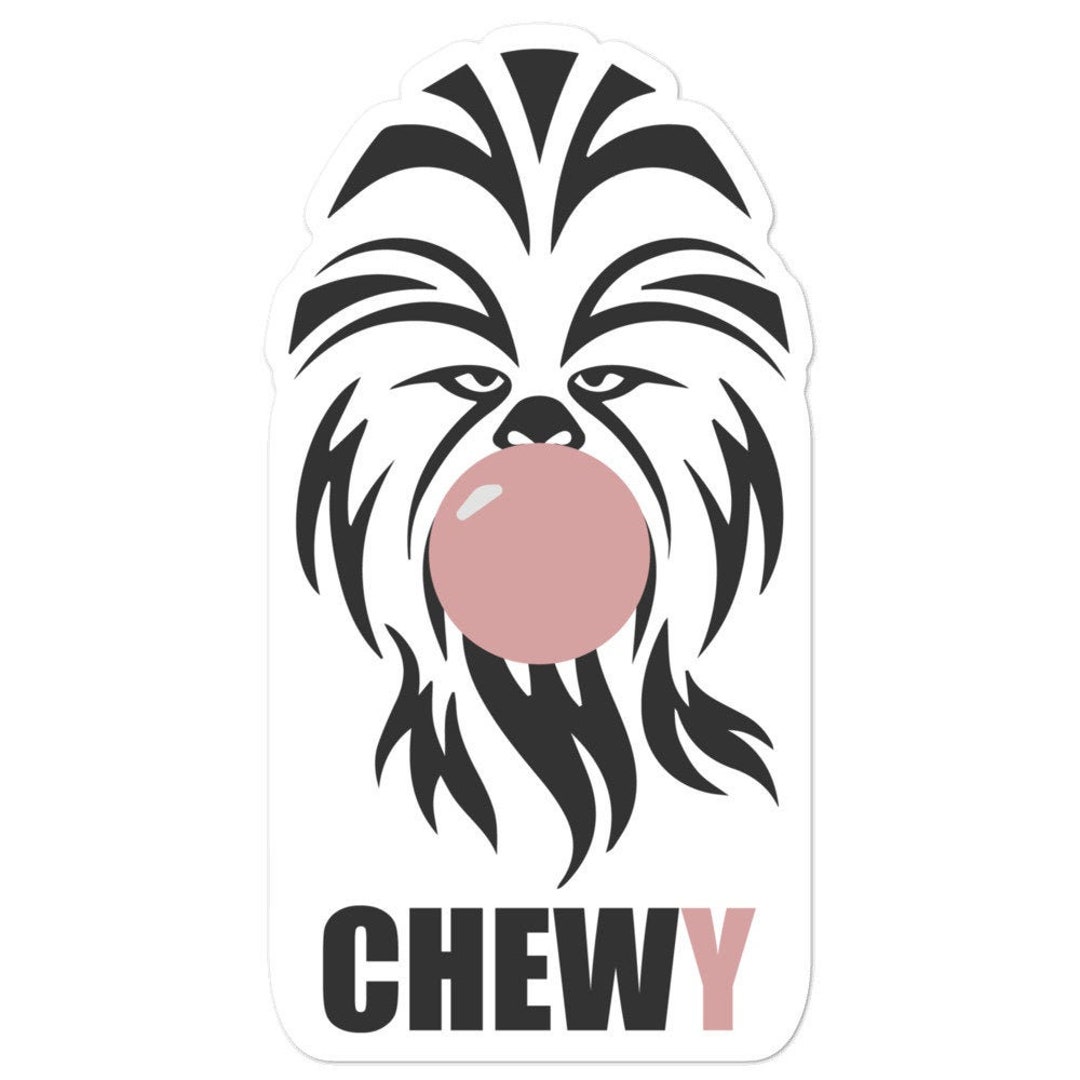 Chewy Bubble Fan Sticker Chewie Han Solo Millennium Falcon - Etsy