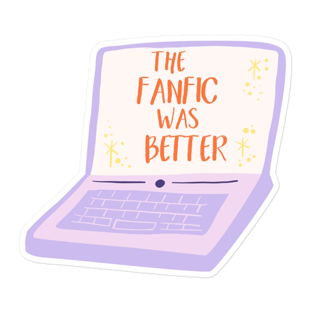Fan Fiction Sticker, Book Club, Fanfic, Writer, Author, A03, Wattpad ...