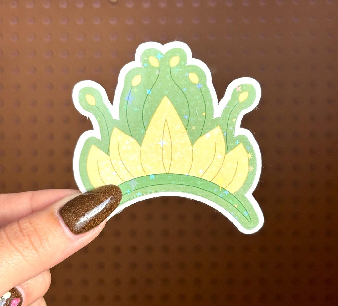 Tiana Crown | Princess Die Cut Vinyl Stickers - Etsy