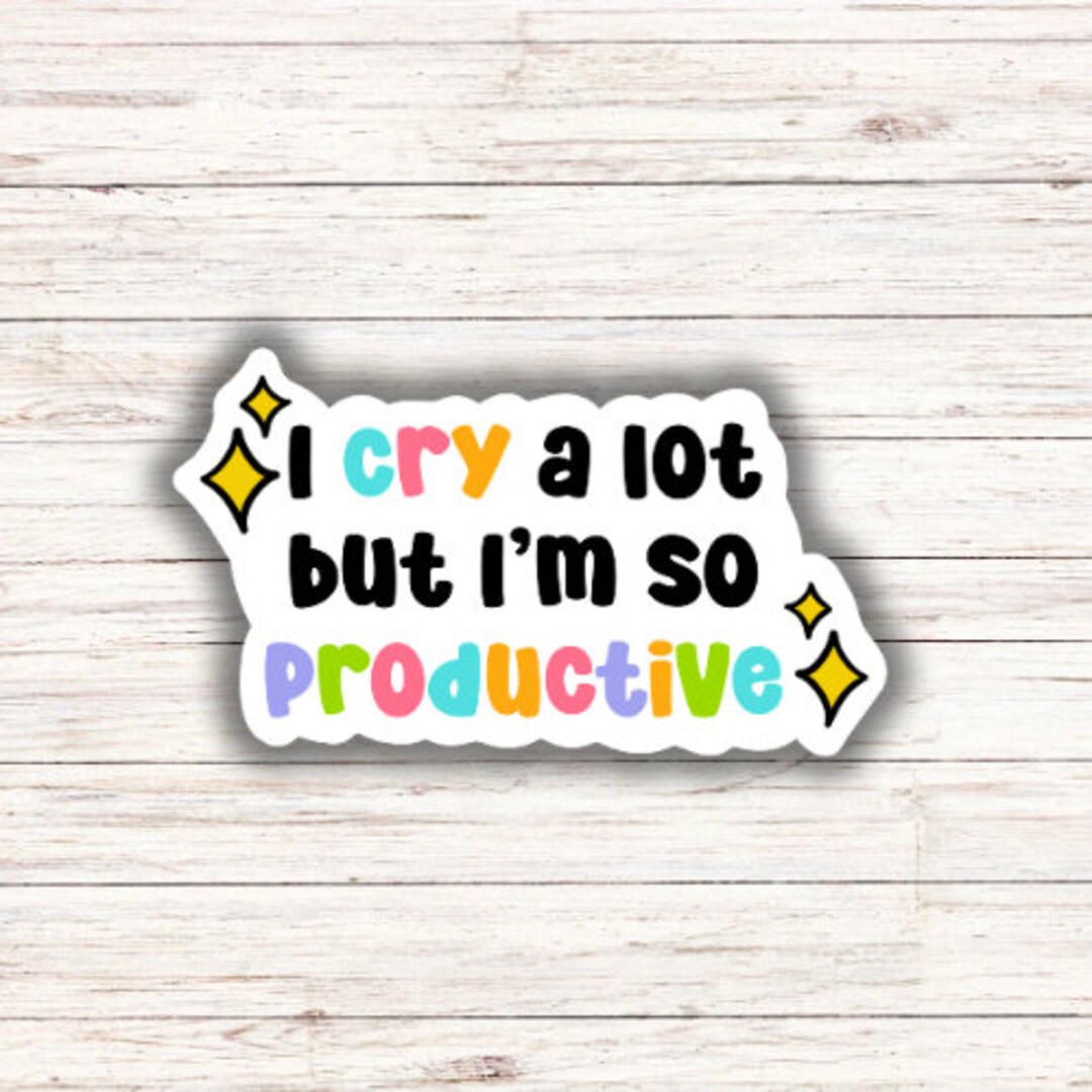 TS I Cry Vinyl Sticker Decal Bujo Laptop Water Bottle Phone Sticker ...